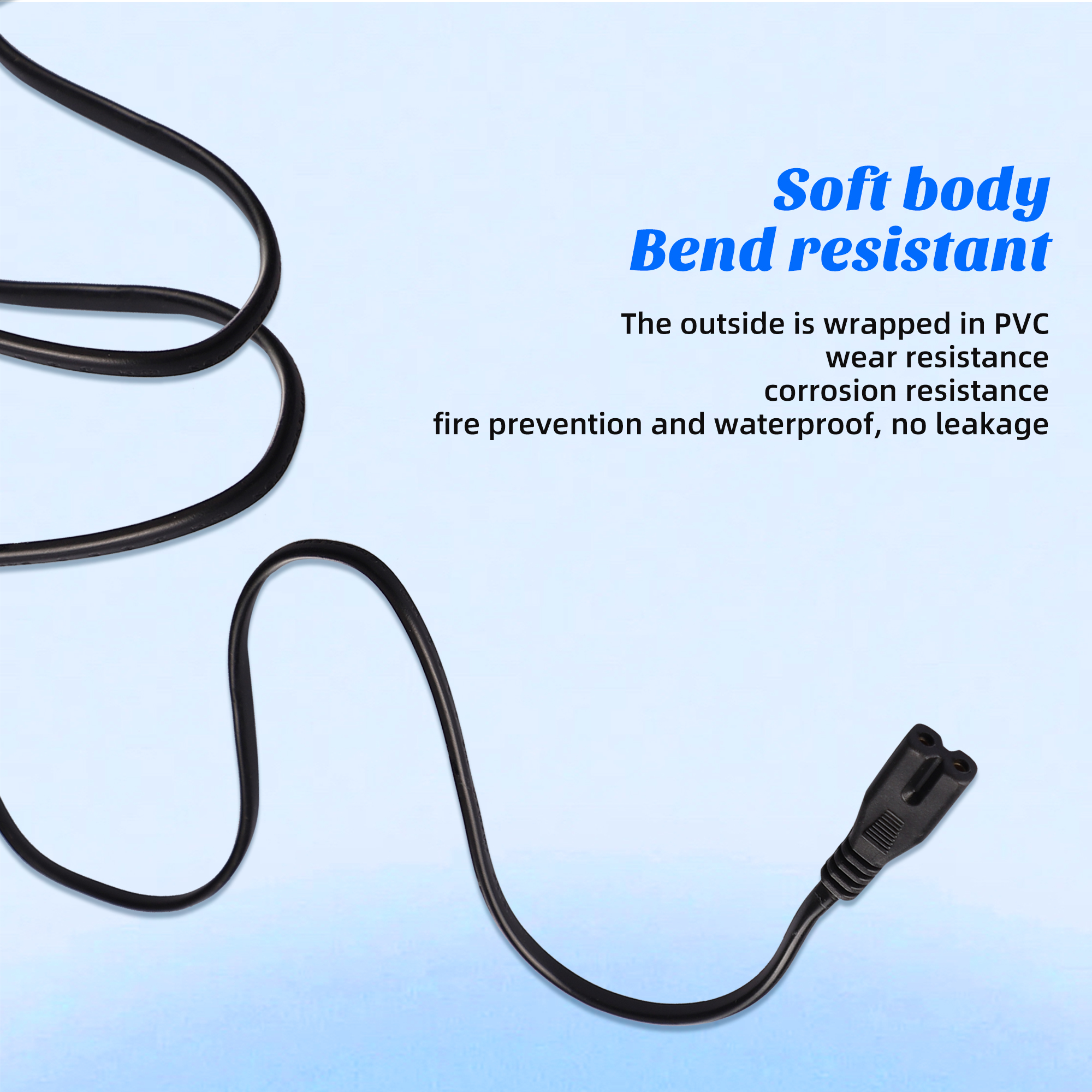 AC Power Cord 2 Prong Compatible PS3 PS5 Speaker Xbox Wall Power Cable ...