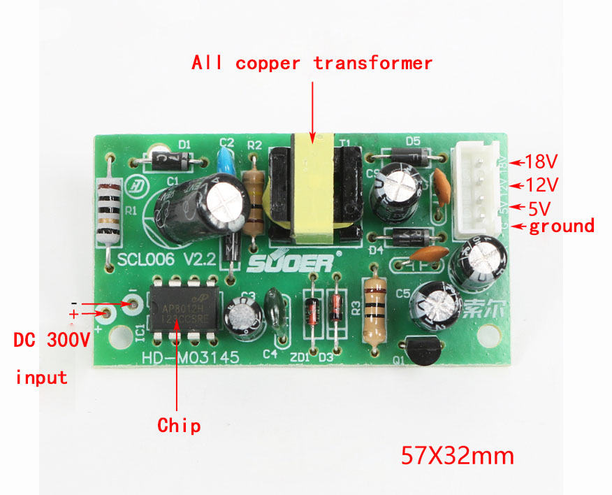 Suoer 5V 12V 18V Induction Cooker Switching Power Module Universal ...