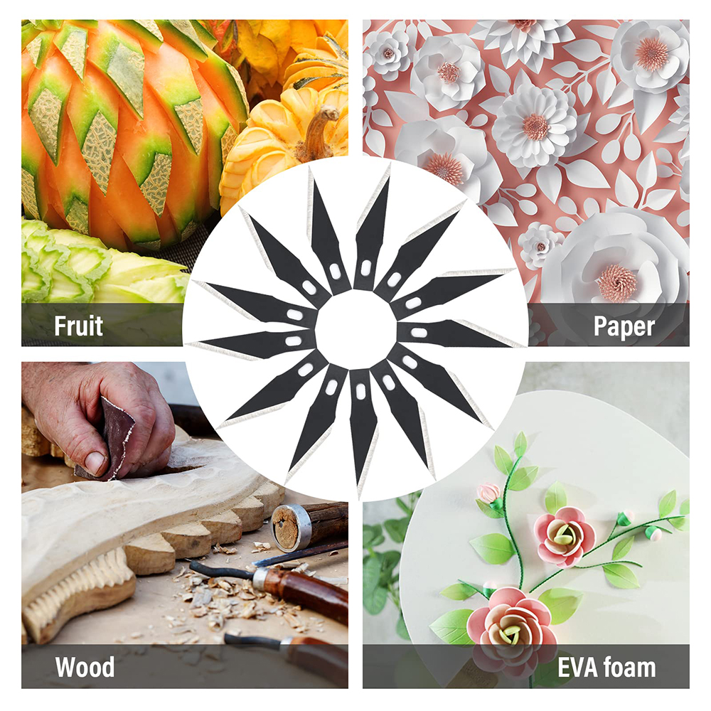 10/20/30/40pcs Craft Blades High Carbon Steel 11 Sharp Hobby Exacto ...