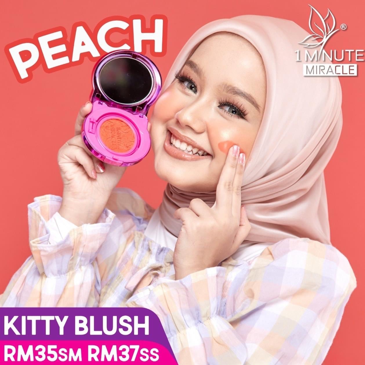 1 Minute Miracle Kitty Blush / 1Minute Miracle Kitty Blusher / 1MM Blush Kitty Rose & Kitty ...