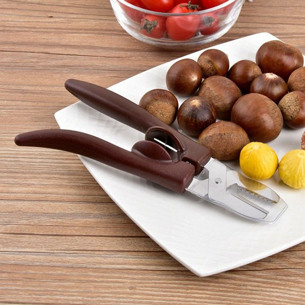 Chestnut Cracker Tool Stainless Steel Chestnut Peeler Scissors Nut ...