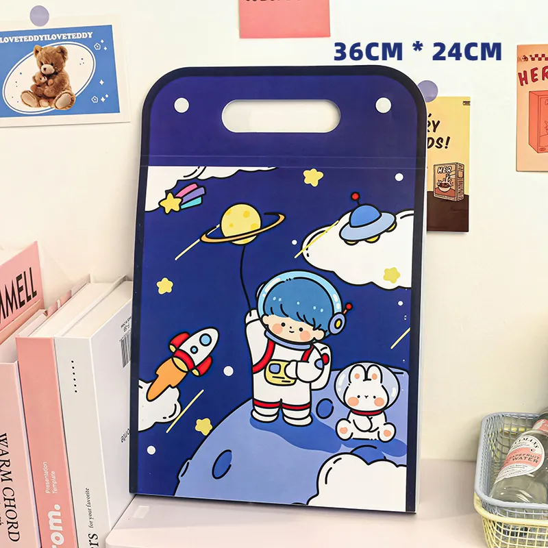 13 Layer Portable Accordion Expanding File Folder A4 Document Organizer ...