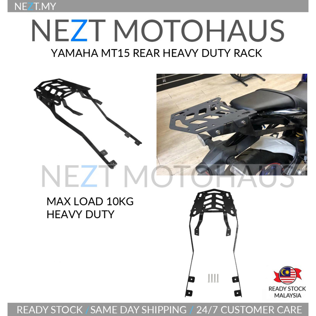 NEZT Yamaha MT15 MT-15 HEAVY DUTY REAR RACK REAR CARRIER RAK BELAKANG ...