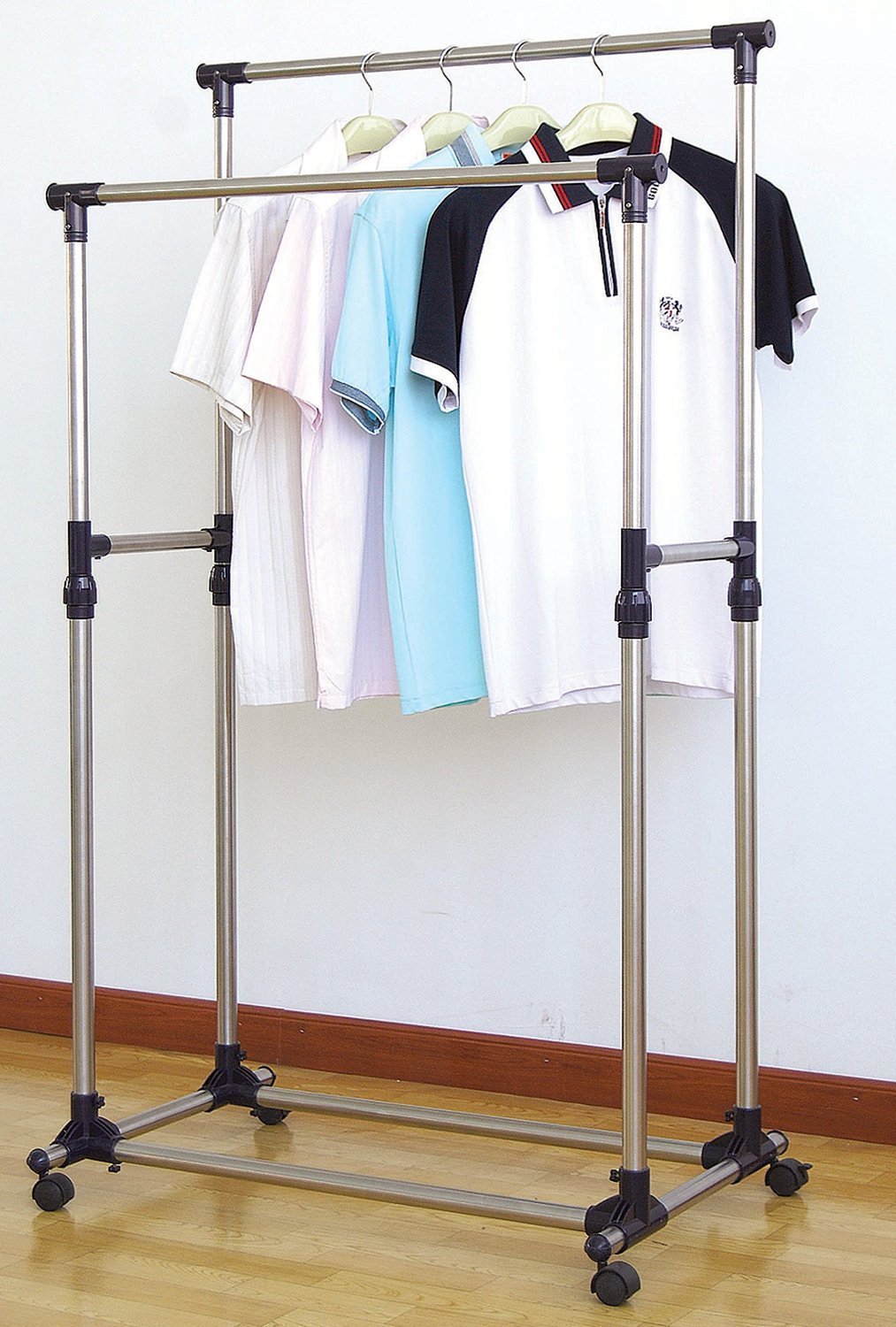 Double Hanging Cloth Stand and Shoes Rack - cloth rack | Daraz.com.bd