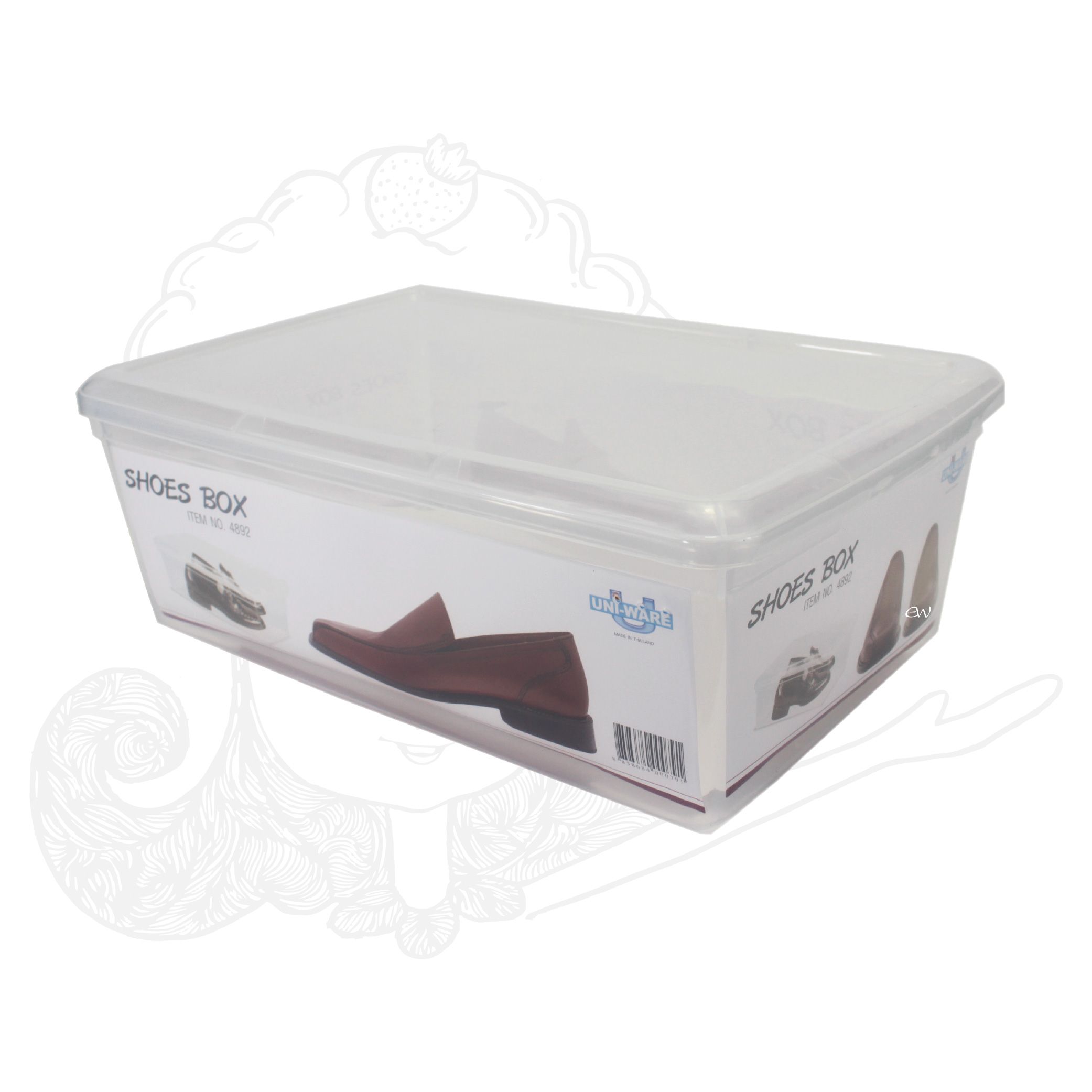 กล่องรองเท้าอเนกประสงค์ผู้ชาย เกรดA กว้าง 41 x ยาว 27 x สูง 14 ซม. ...