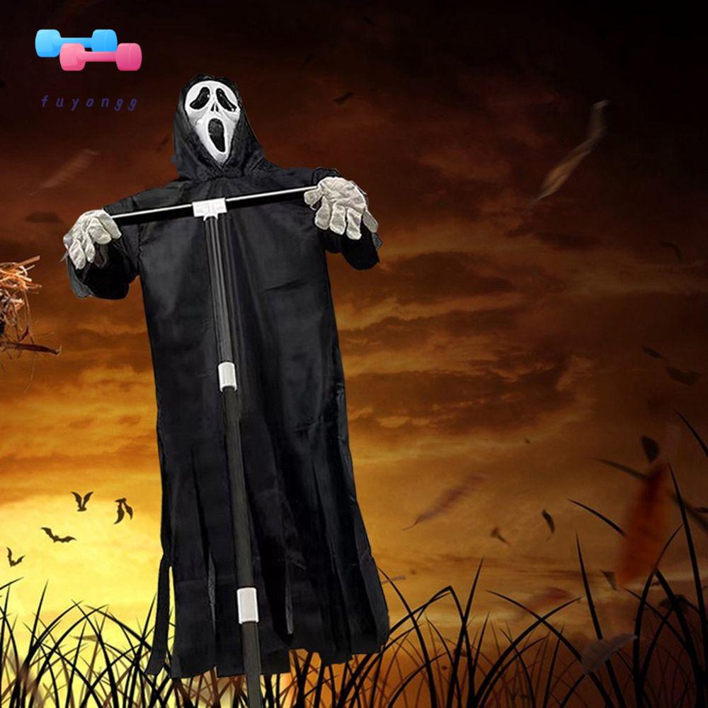 FUYONG Horrifying Scream Ghostface Yard Robe Ghost Specter Scarecrow ...