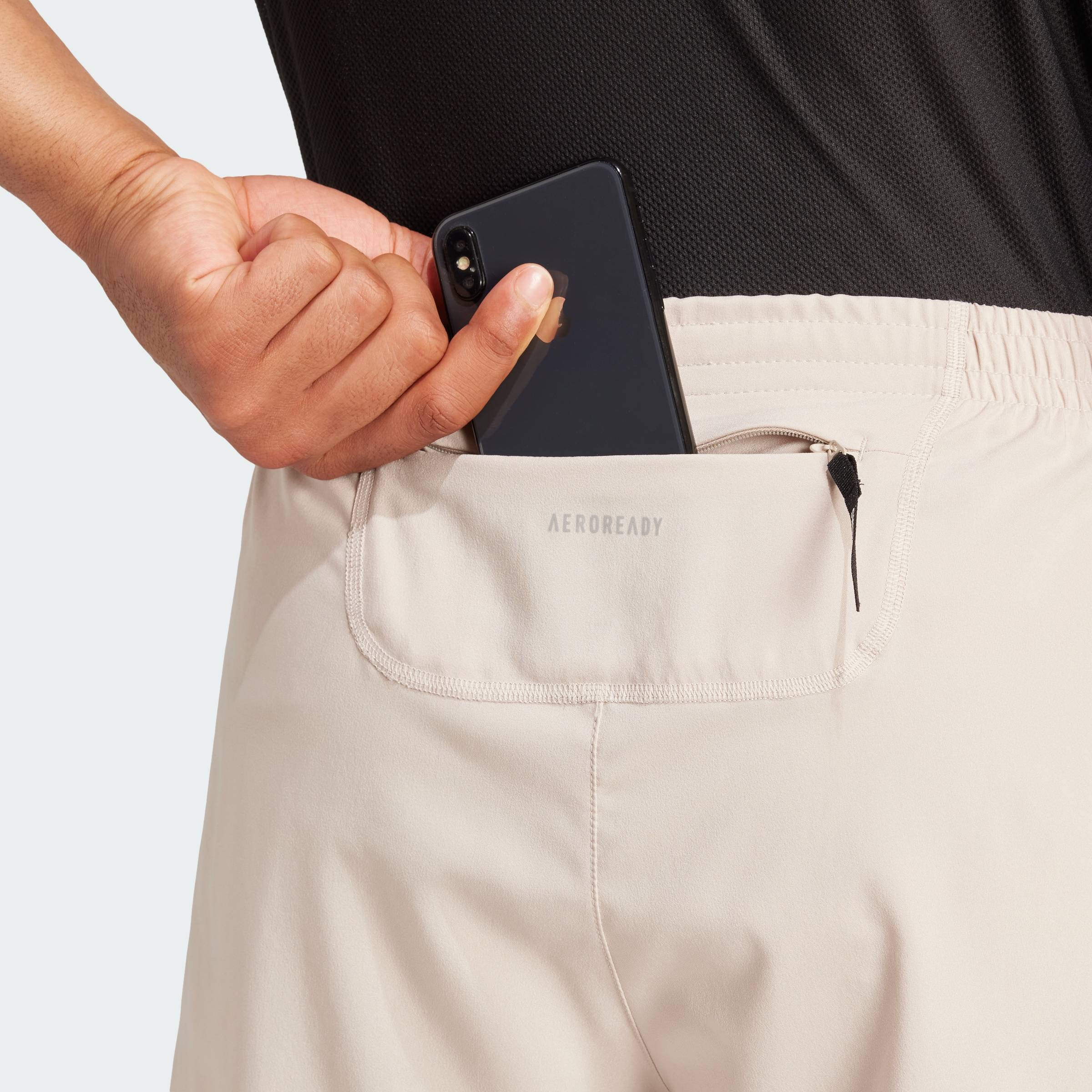 adidas วิ่ง กางเกงขาสั้น Own The Run ผู้ชาย สีเบจ IZ4395 - adidas ...