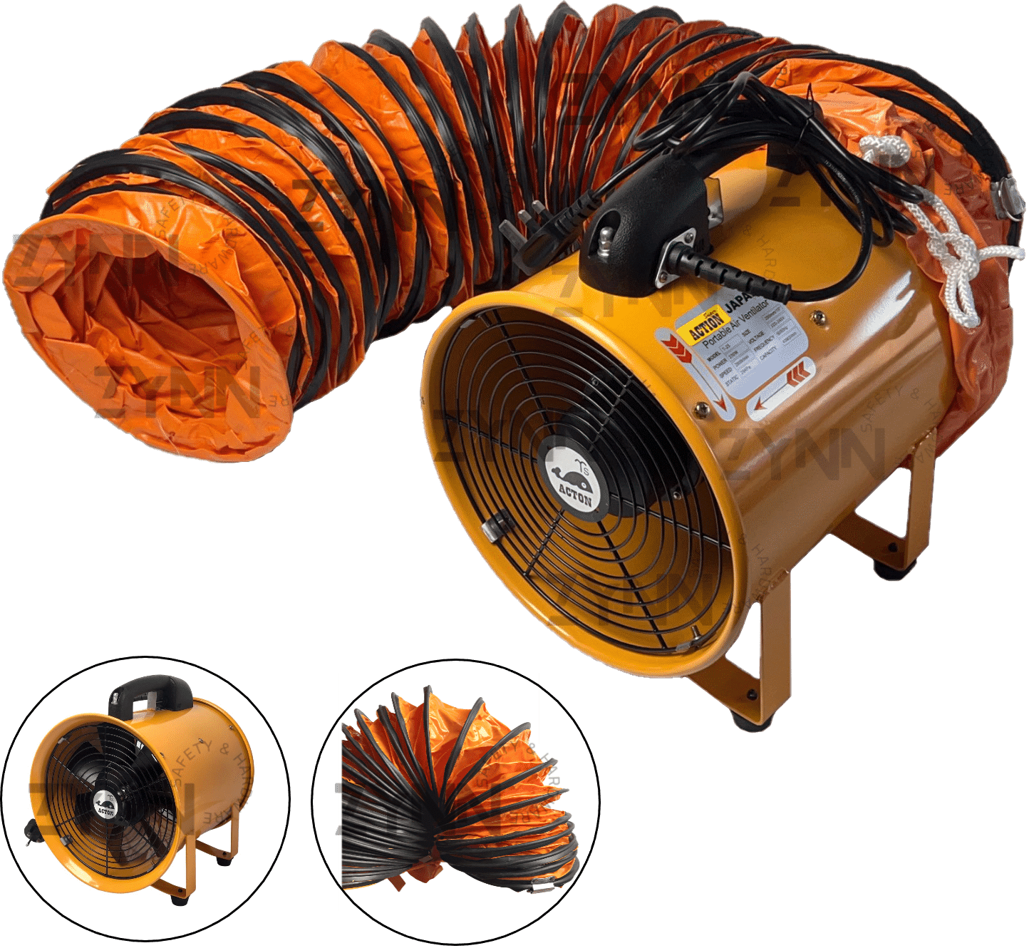 [SG STOCK] INDUSTRIAL BLOWER & HOSE Orange Ventilation Removal Exhaust ...