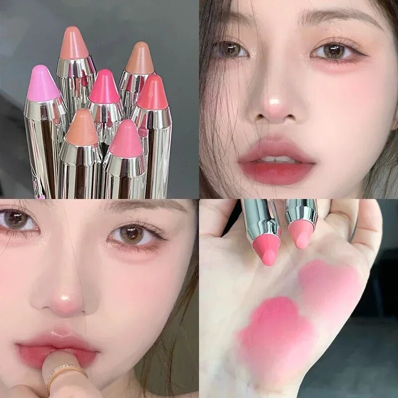 NEW Pink Blush Pencil Facial Cheek Expanding Shrinking Color Rouge ...