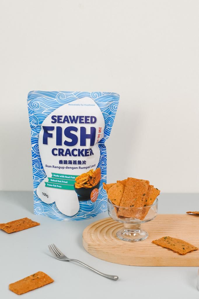 Seaweed Fish Cracker 香脆海苔鱼片100g (Halal) | Lazada Singapore
