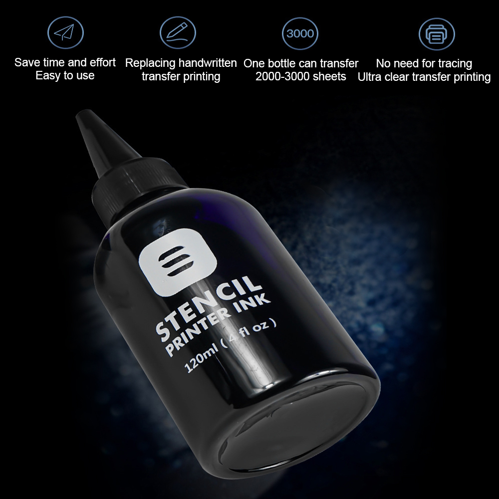 Tattoo Stencil Print Ink 4/8oz New Technology Body Painting Stencil ...