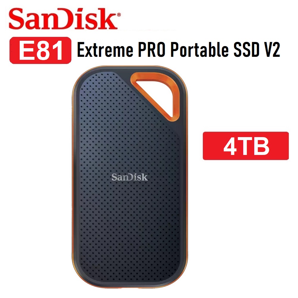 SanDisk E81 Extreme PRO Portable SSD 1TB 2TB 4TB USB 3.2 GEN 2 Read/Write 2000MB/s External Hard ...