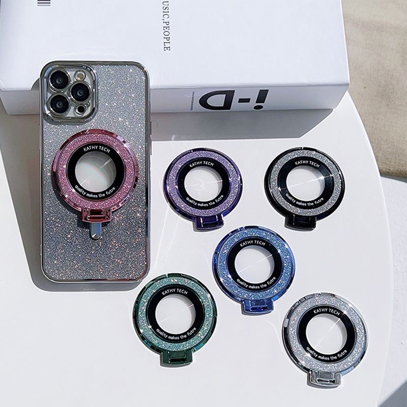 Luxury For Magsafe Magnetic Ring Bracket Stand Case For IPhone 15 Pro ...