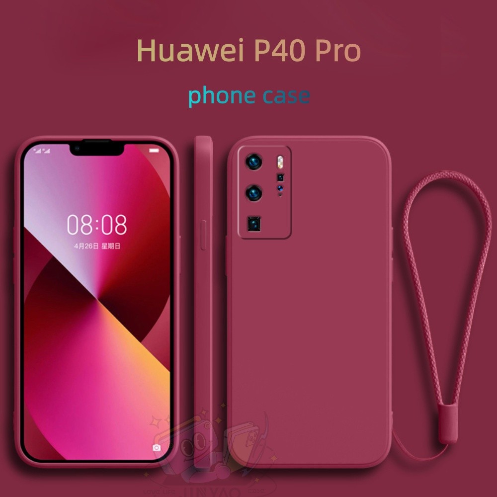 【Design】For Huawei P40 Pro Phone case Matte Soft Case Anime Solid Color ...