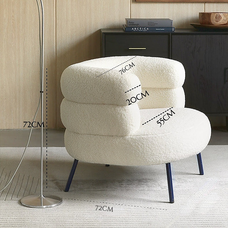 LaFloria® Italian Bouclé Chair ️ Free Shipping/ Wool Lounge Chair ...