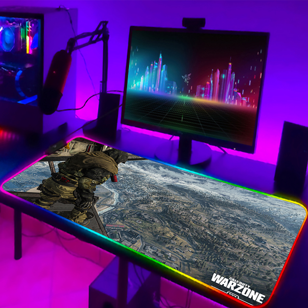 【New Arrivals】RGB LED Call Of Duty Warzone Mouse Pad Gaming Accessories ...