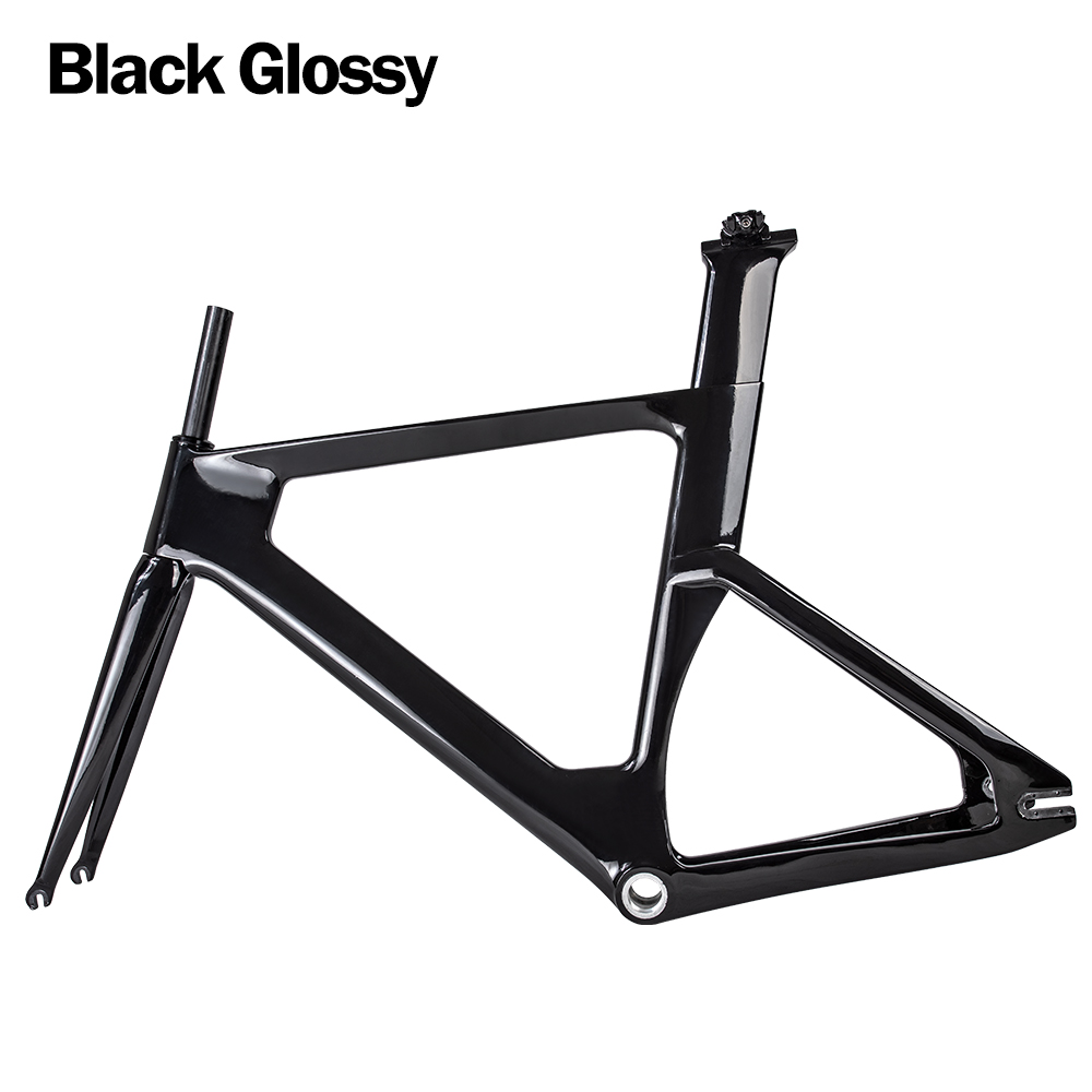 Full carbon track frame T800 700C track bike bicycle frameset with Fork seatpost carbon fixed ...