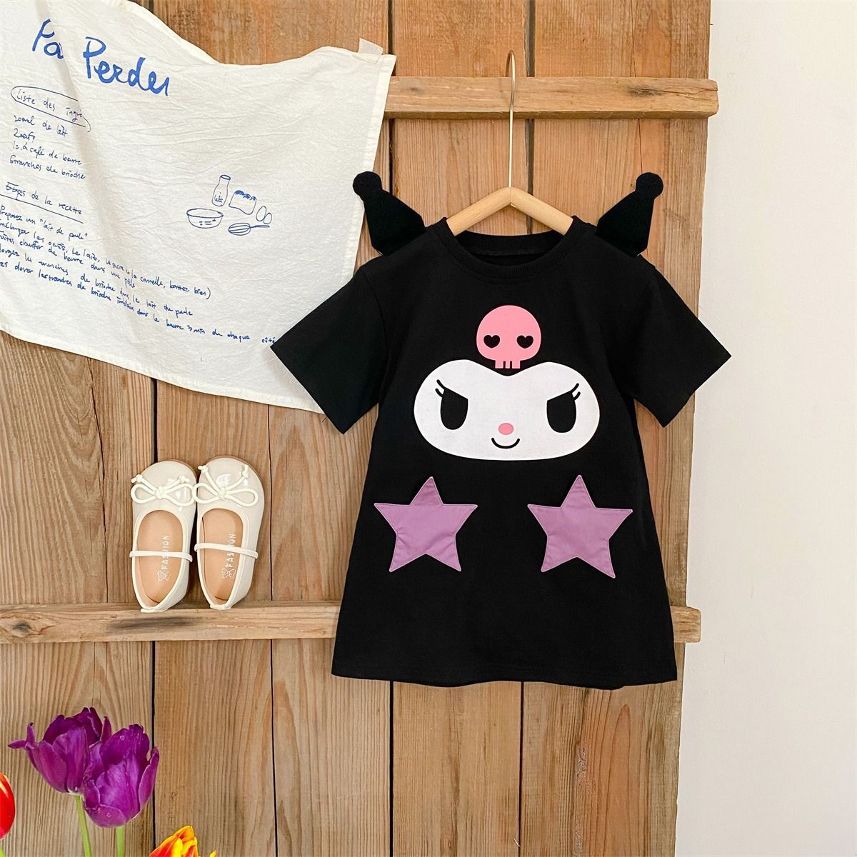 HoneyKids sanrio palda ng babae Damit ng babae Prinsesa Kuromi Damit ...