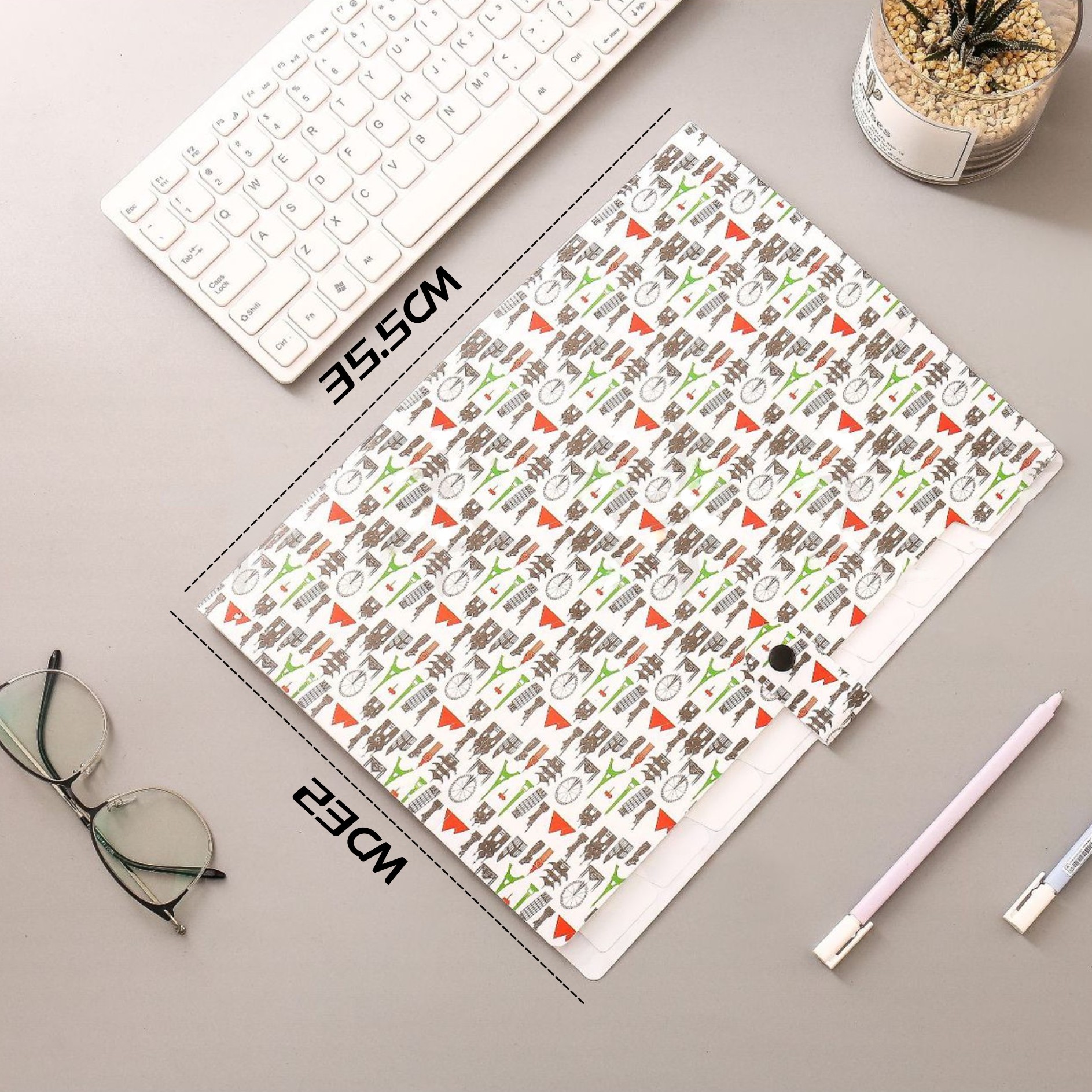 Long Expanding File Folder Expanding Document Organizer Folder Envelope ...