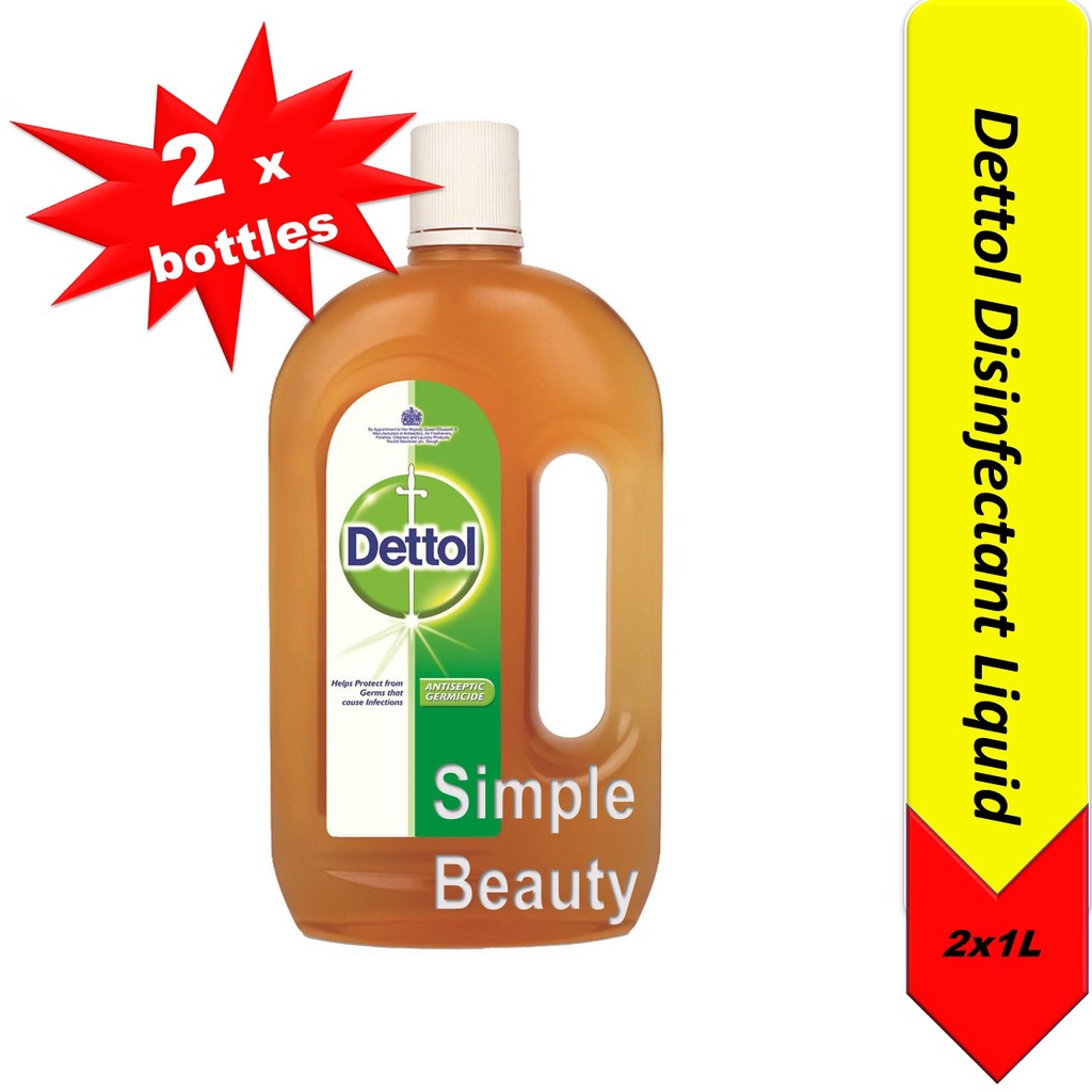 Dettol Antiseptic Liquid Germicide, 1L [Bundle 2 Bottles] | Lazada ...
