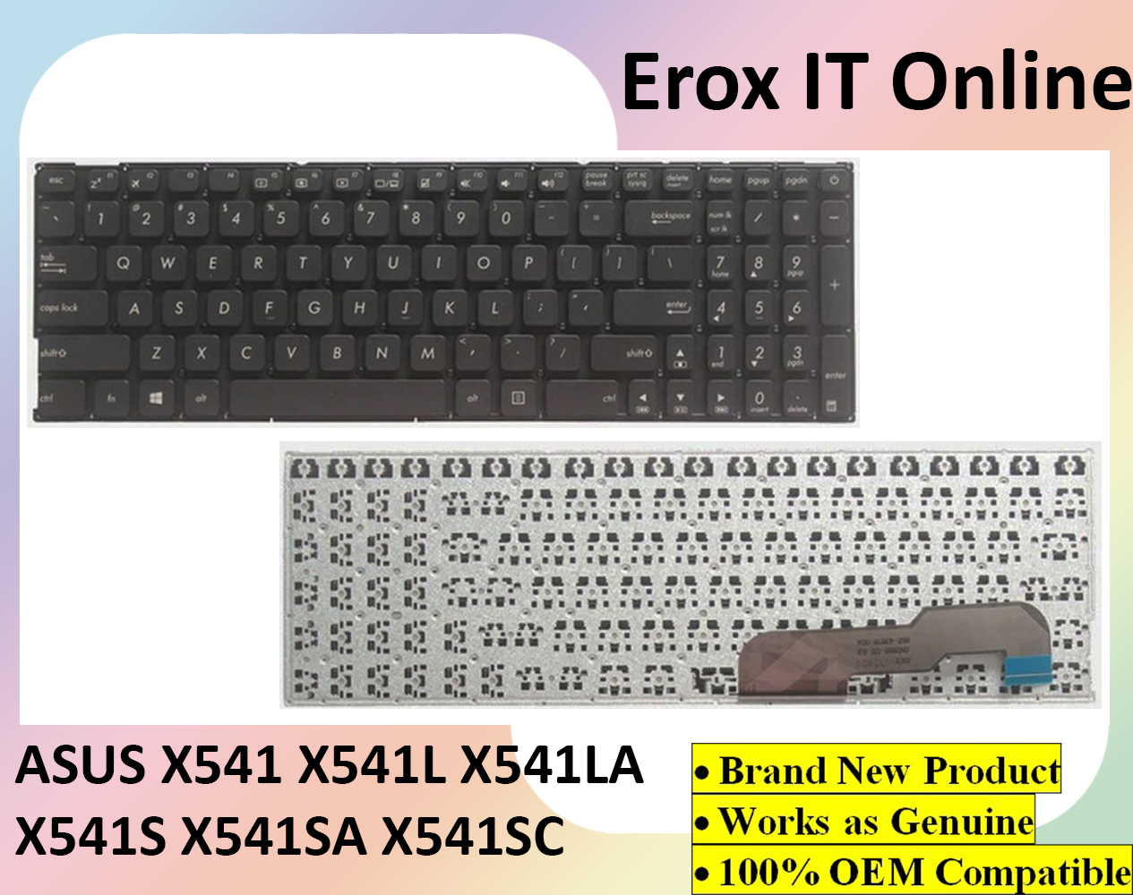 Asus VivoBook X541N X541 X541s X541LA X541LJ X541SA X541SC X541U A541u ...