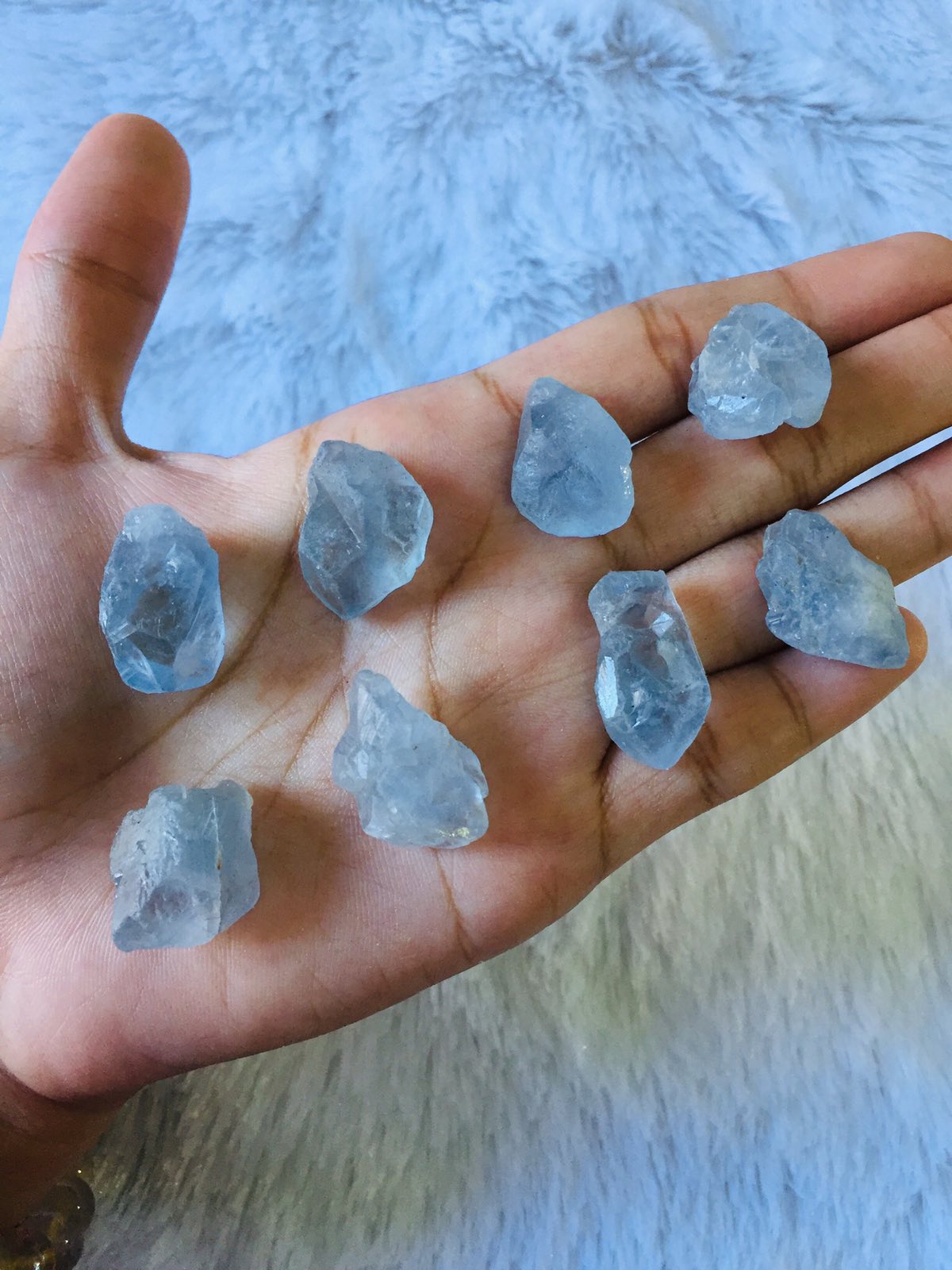 Blue Celestite Natural Crystals 10mm- 13mm Raw Stone (Sold Per Piece ...