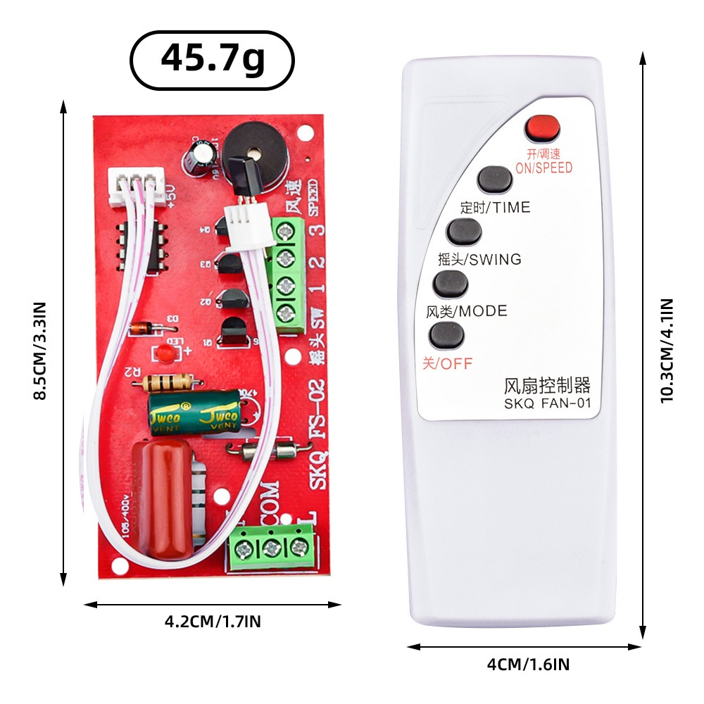 【Stok Tersedia】(Versi Bahasa Inggris) Modul PCB Kipas Angin Yundai Kit ...