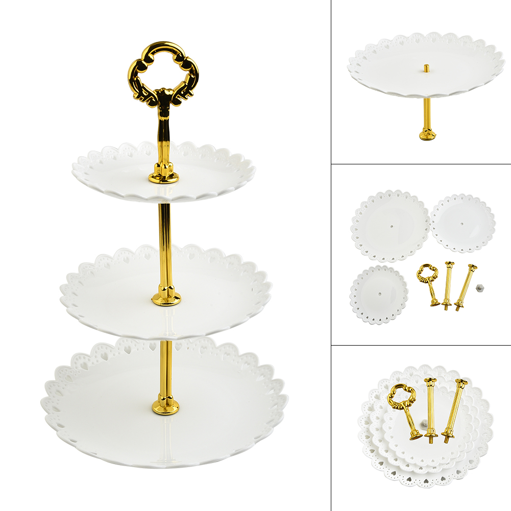 【Exclusive Limited Edition】 3 Layer Cake Stand Fruit Plate Tray Display ...