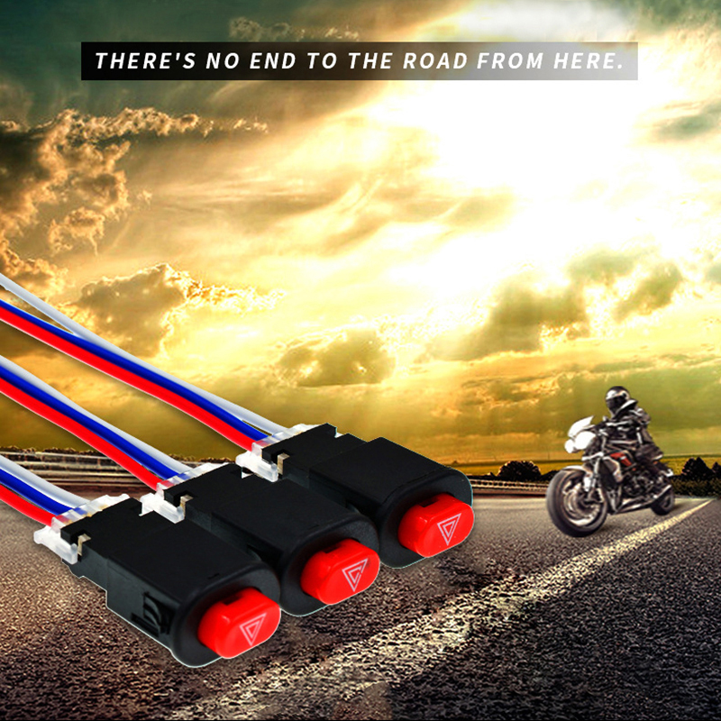 Motorcycle Double Flash Switch Hazard Light Switch Button Flash Warning ...
