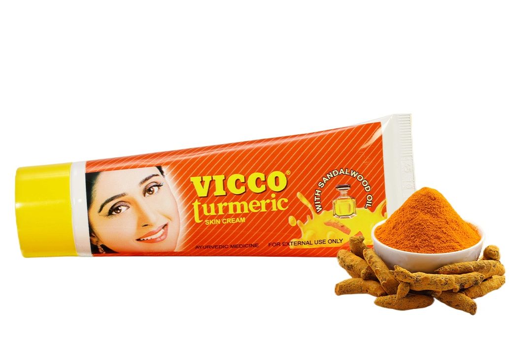 Vicco Turmeric Ayurvedic Skin CREAM with Sandalwood Oil (Large) - 30g ...