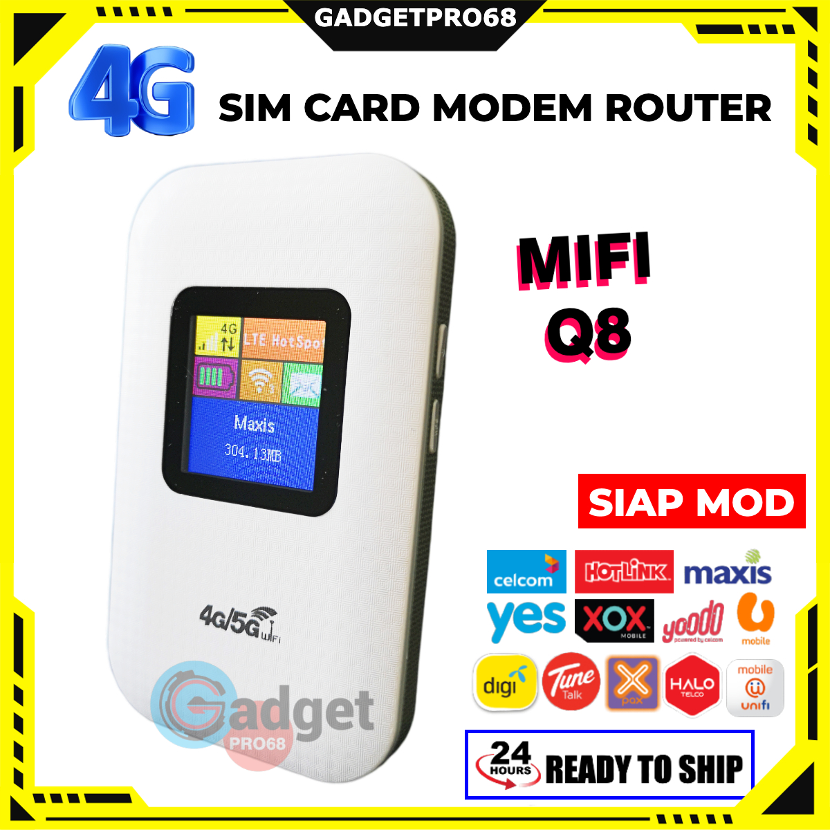 Modified 4G LTE Pocket WIFI Router Modem D5 D6 D9 Q8 RS850 MF680 D921 ...