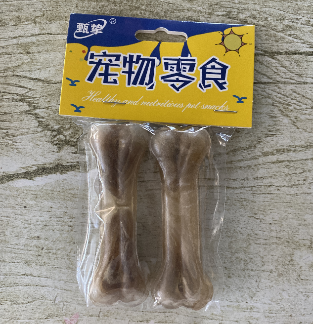 Dog Masticate Cowhide Bones Chews Toys Dog Treat Pet Snack Tooth ...