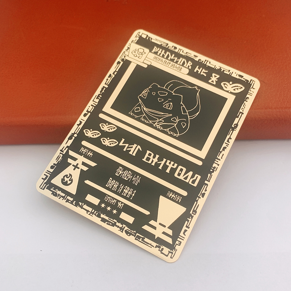 【ClassicNest】Pokemon Iron Shiny Card Totem Mewtwo Custom Metal Card ...