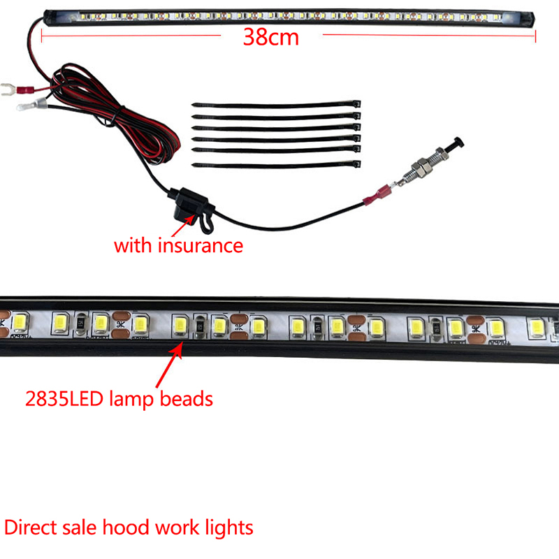 White Under Hood LED Light Kit With Automatic on/off -Universal Fits ...