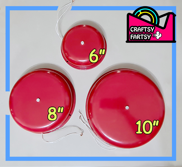 (PER PIECE) Round Bell/ Fire Alarm Bell/ Emergency Bell 3.25", 6", 8 ...