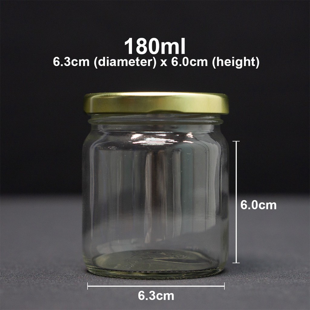 ⭐LOW PRICE⭐ Round Glass Jar Botol Kaca Bulat Botol Doorgift Kaca Spices ...