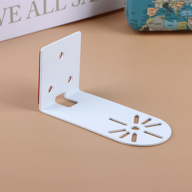 1Pc L Shape Nail Free Wall Mount Camera Iron Bracket with Glue Base PTZ ...