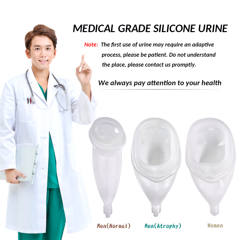 【PureLiving】Hospital Incontinence Urinal Adults Silicone 1000ML Urine ...