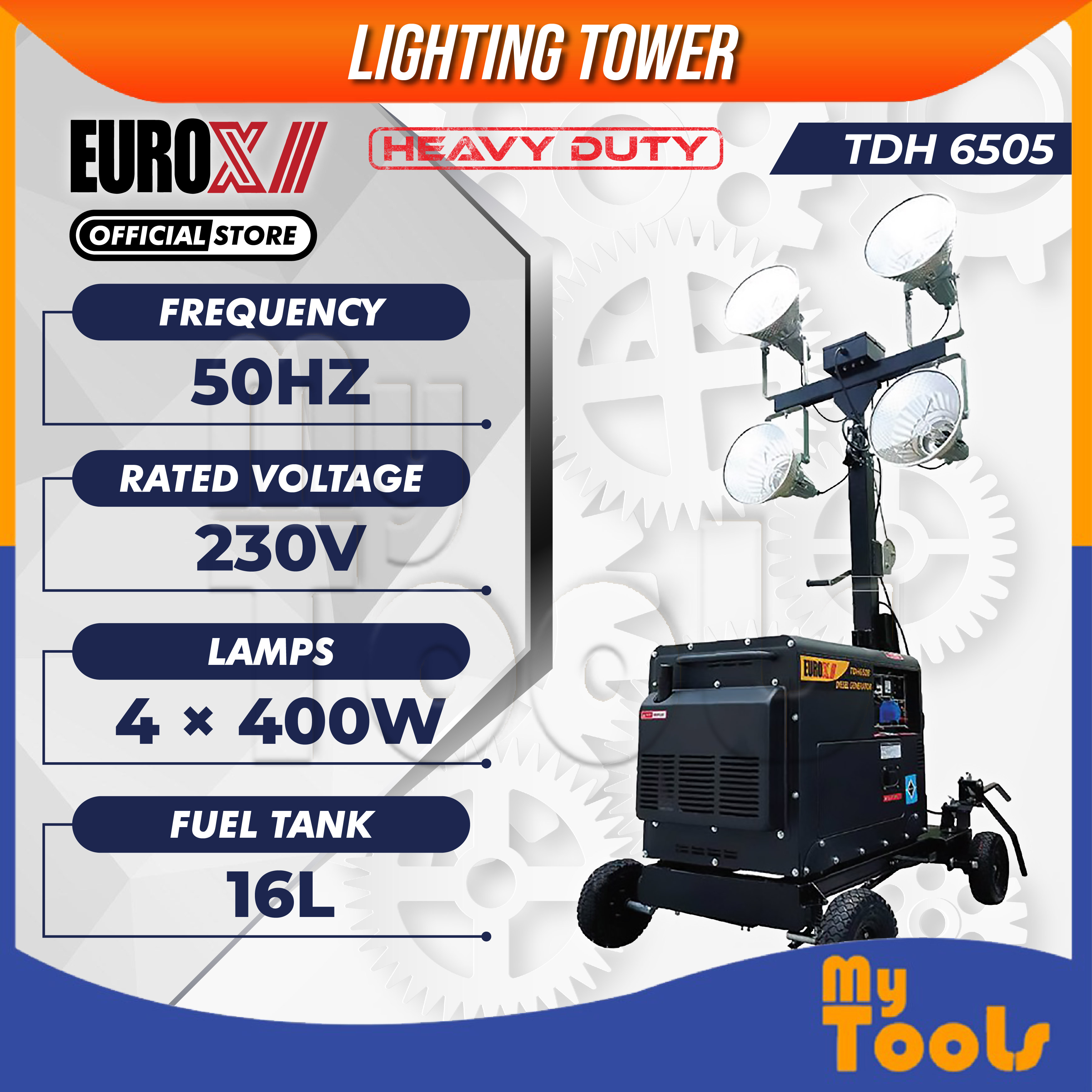 Mytools EuroX Lighting Tower TDH 6505 Single Phase Heavy Duty | Lazada