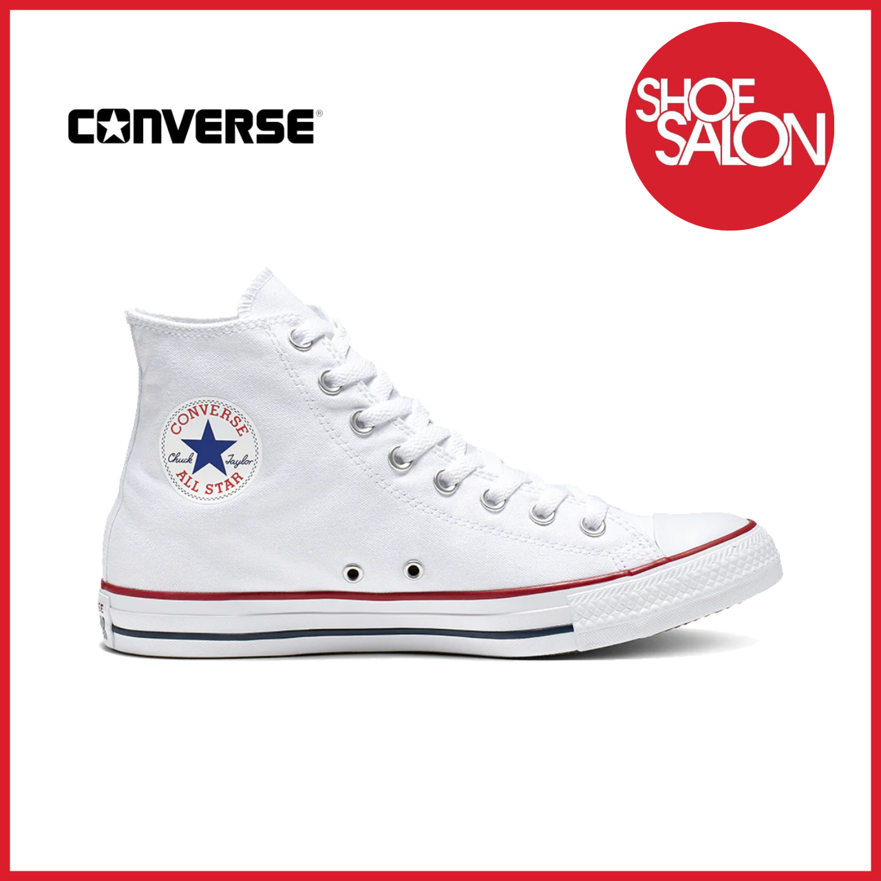 Converse Chuck Taylor All Star Hi Unisex Shoes Optical White M7650C ...