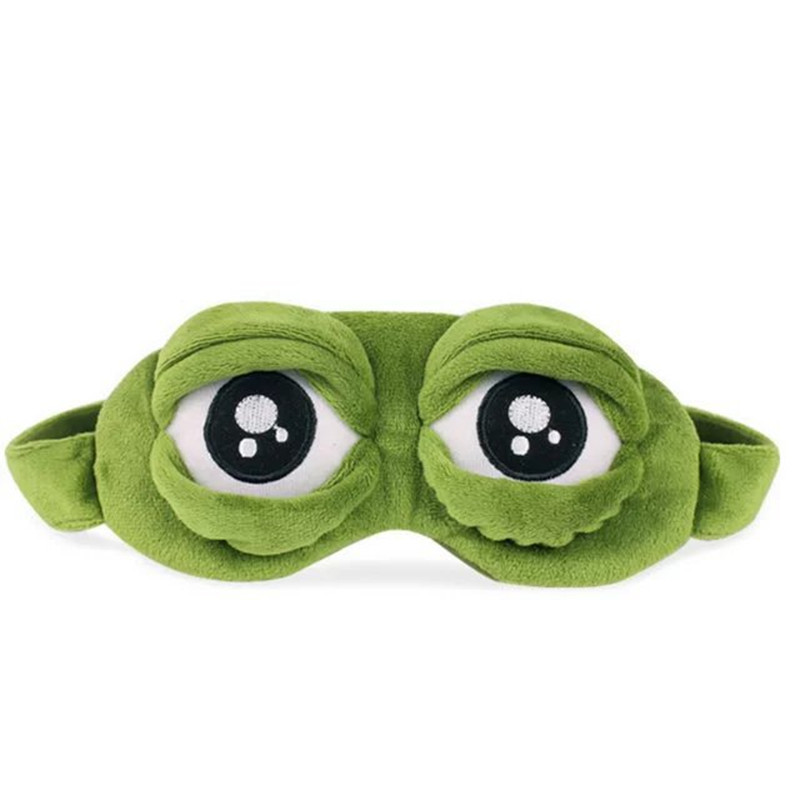 HOT Funny Creative Pepe the Frog Sad Frog 3D Eye Mask Cover Cartoon ...
