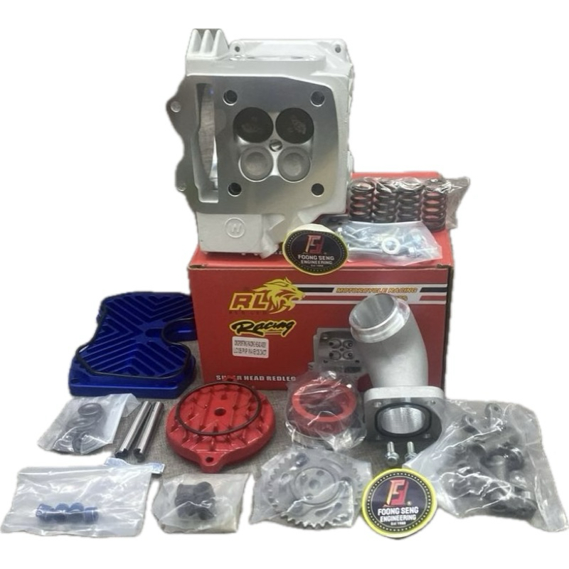 ♗RED LEO HEAD LC CNC PORTING PNP WAVE 125 2225 2326 2427 ( SEMUA CARB ...