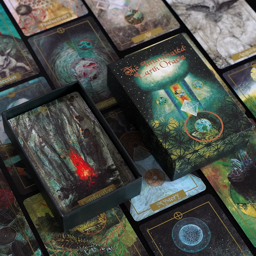 NEW 【Special offer】Illuminated Earth Oracle Card Deck Tarot Divination ...