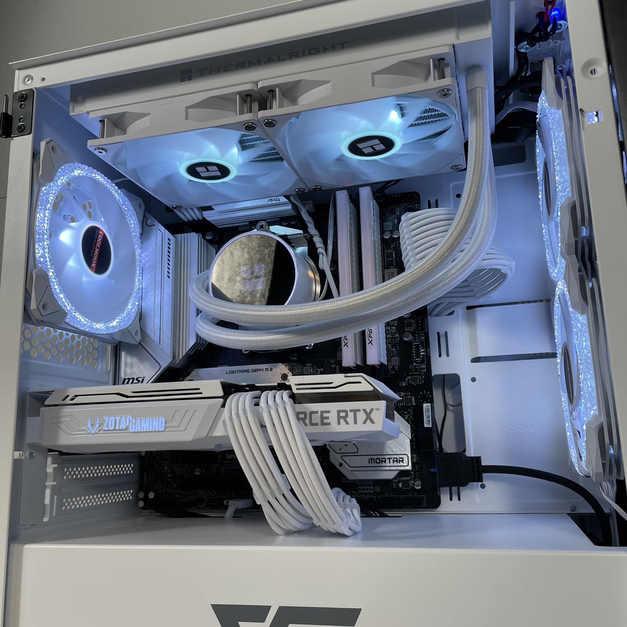 White Theme Gaming Desktop Ryzen 5 5600 with RTX 4060 | Lazada Singapore