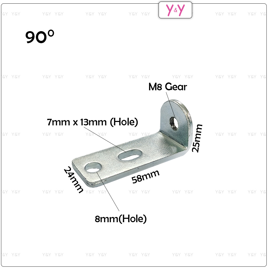 Y&Y Eco Furniture 70° 80° 90° Degree L Bracket / 70 degree - 90 degree ...