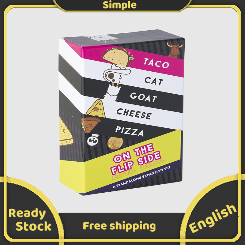 Taco Cat Goat Cheese Pizza Card Game On The Flip Side English Version ...