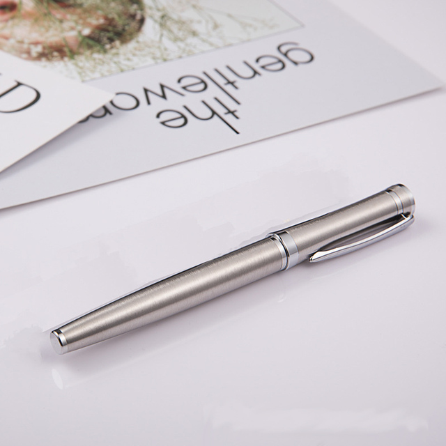 【The Quiet Page】Business Contact Stainless Metal Ballpoint Pens For ...