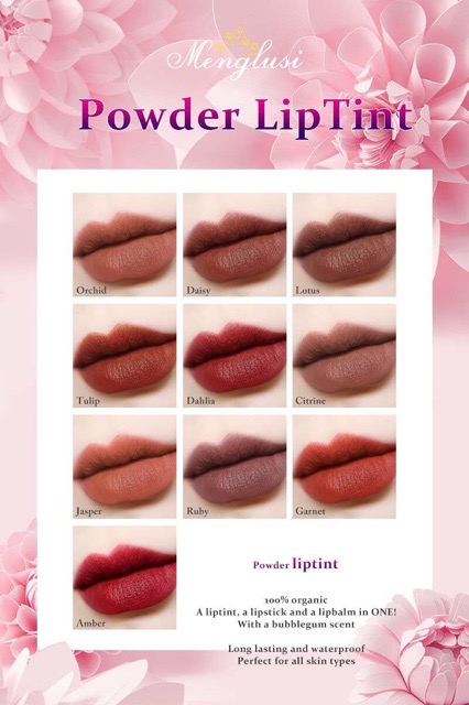 Menglusi organic powdery lip tint | Lazada PH