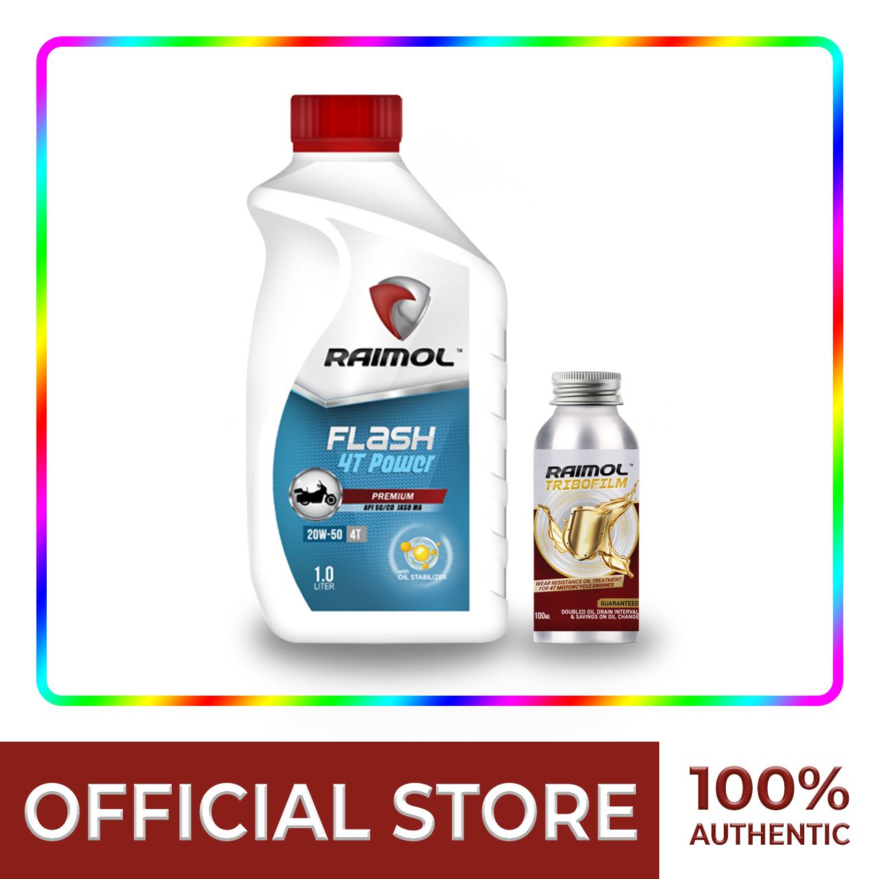 RAIMOL FLASH 4T POWER 1L 20W50 SG CD 4 STROKE MOTORCYCLE ENGINE OIL AND ...