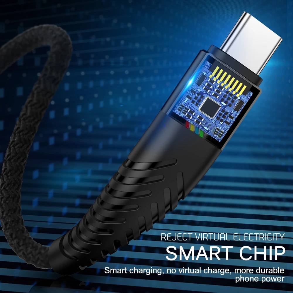 USB Type C Cable Data Charger For Samsung A50 A51 Huawei Xiaomi Redmi ...